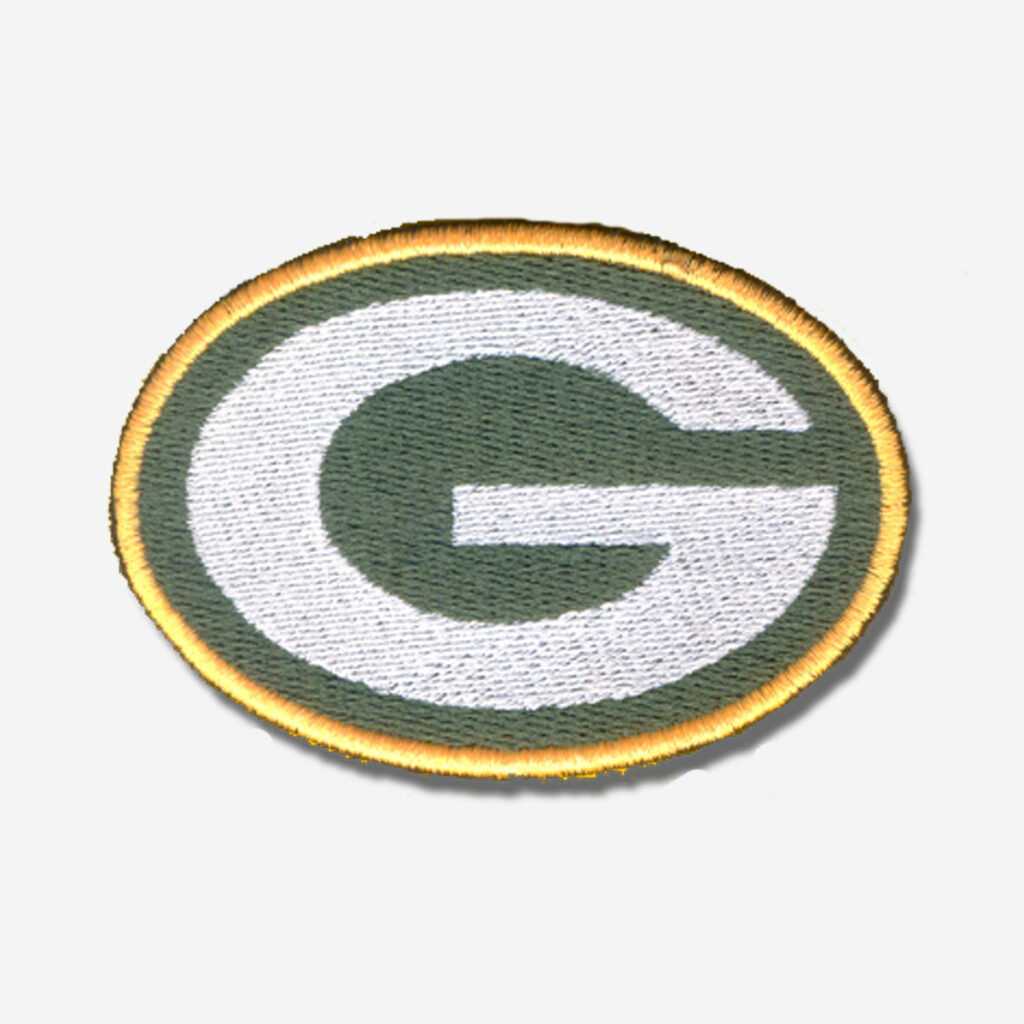 Green Bay Packers Logo Embroidered Iron On Patches - Patchcrafts.com