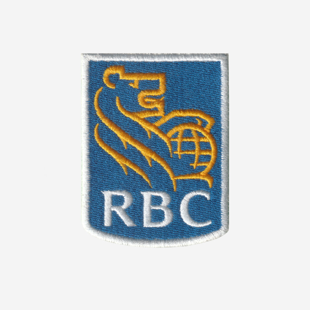RBC Royal Bank Logo Embroidered Iron On Patches - Patchcrafts.com