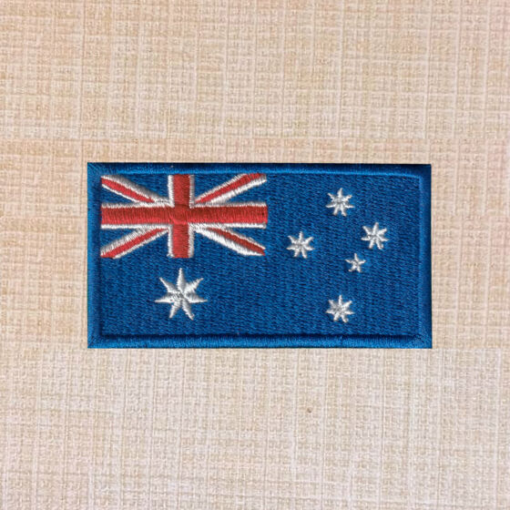Australian Flag Embroidered Iron On Patches - Patchcrafts.com
