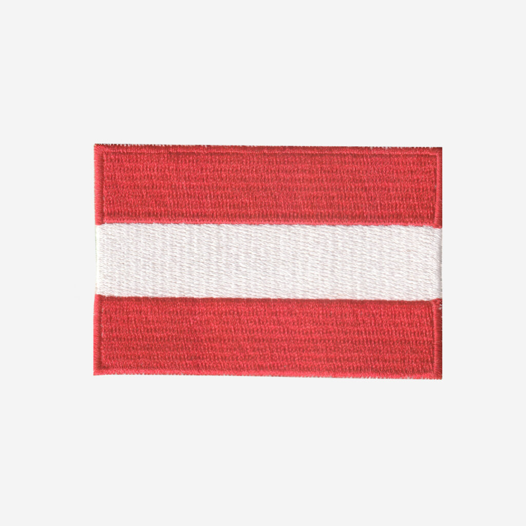 Austria Flag Embroidered Iron On Patch - Patchcrafts.com