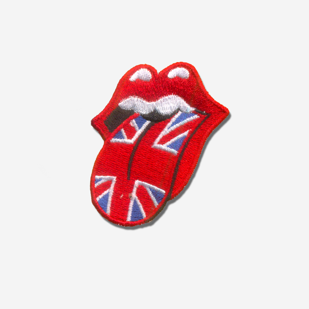 Big Tongue Lips Union Jack England Flag Embroidered Iron On Patches ...