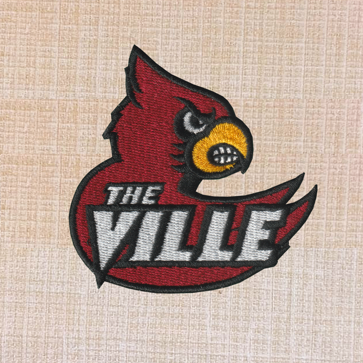 Louisville Cardinals Logo Embroidered Iron On Patch - Patchcrafts.com