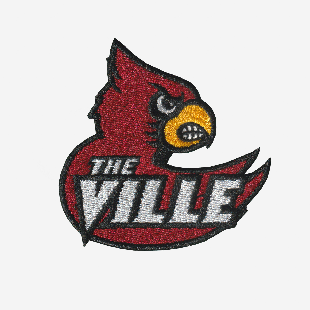 Louisville Cardinals Logo Embroidered Iron On Patch - Patchcrafts.com