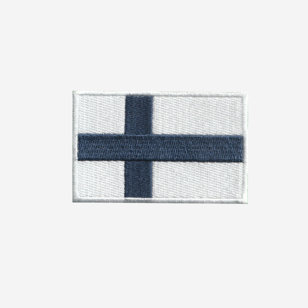 Finland Flag Embroidered Iron On Patch - Patchcrafts.com