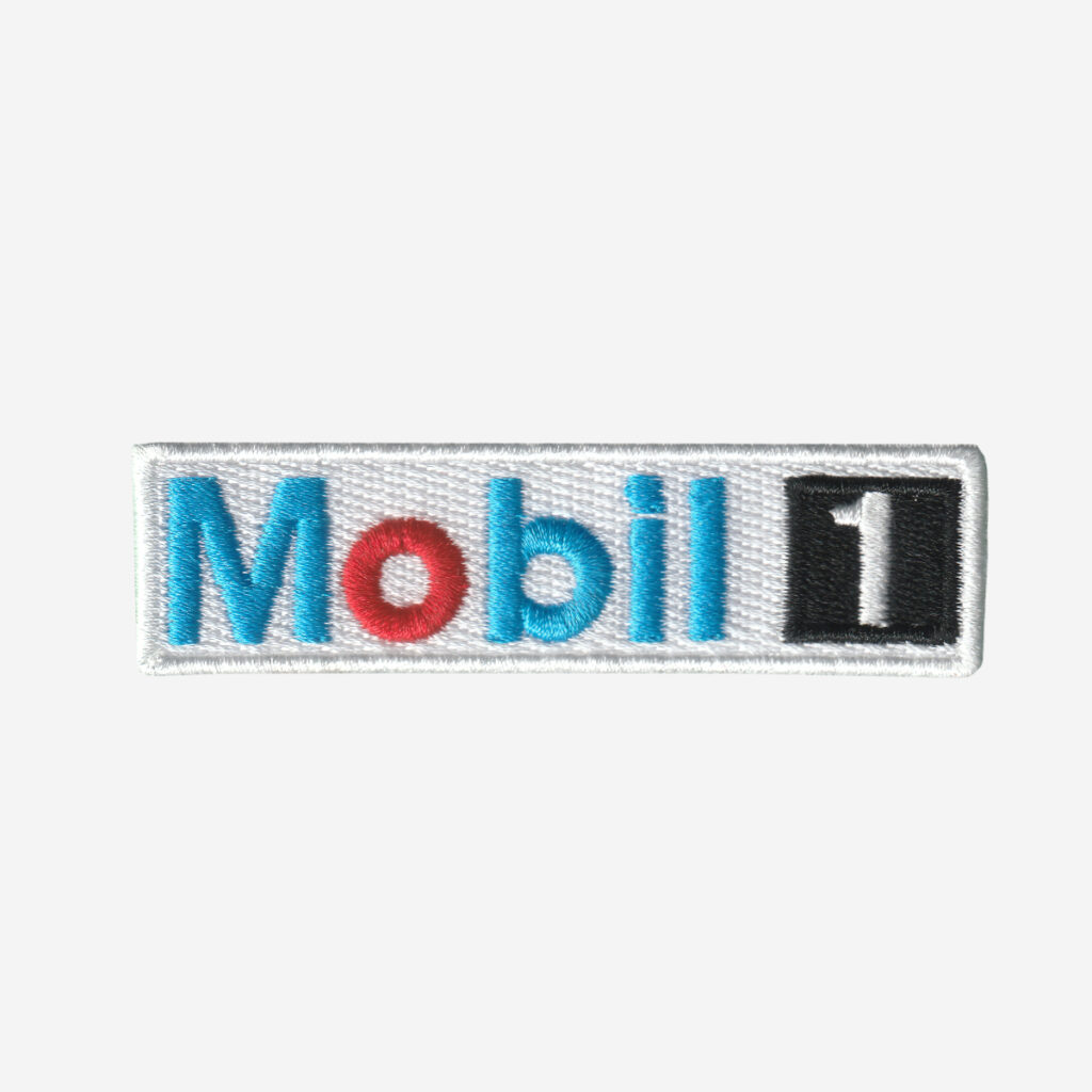 Mobil Logo Embroidered Iron On Patch - Patchcrafts.com