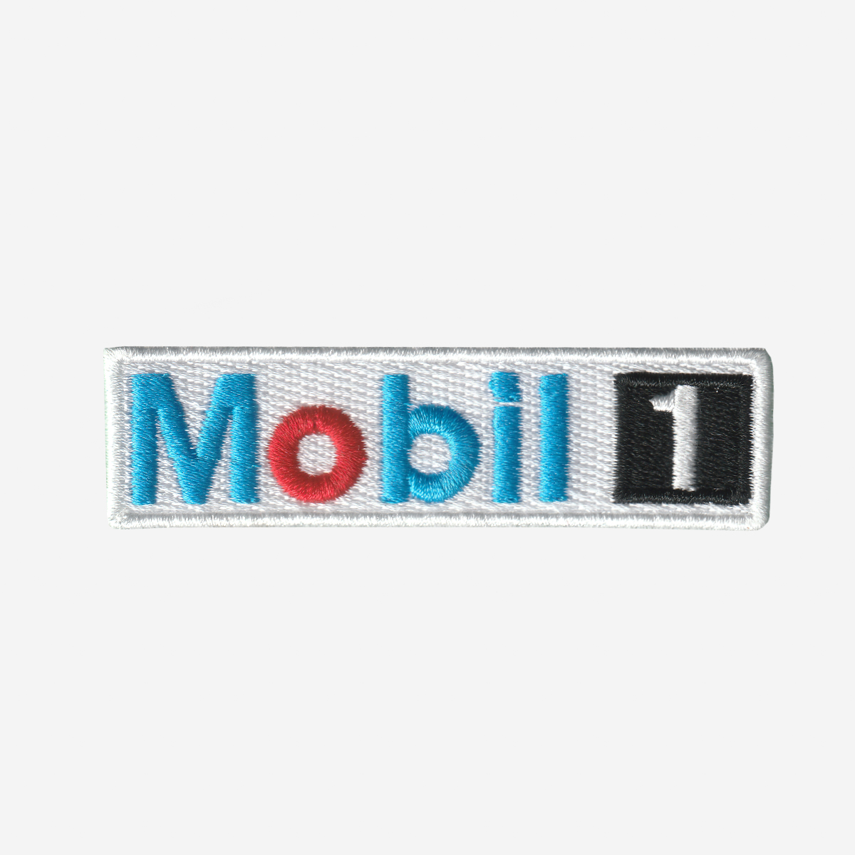 Mobil Logo Embroidered Iron On Patch - Patchcrafts.com