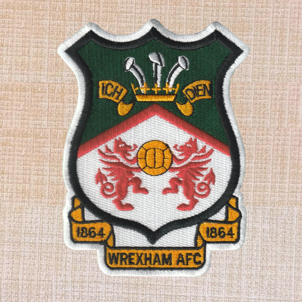 Wrexham Association Football Club Logo Embroidered Iron On Patch ...