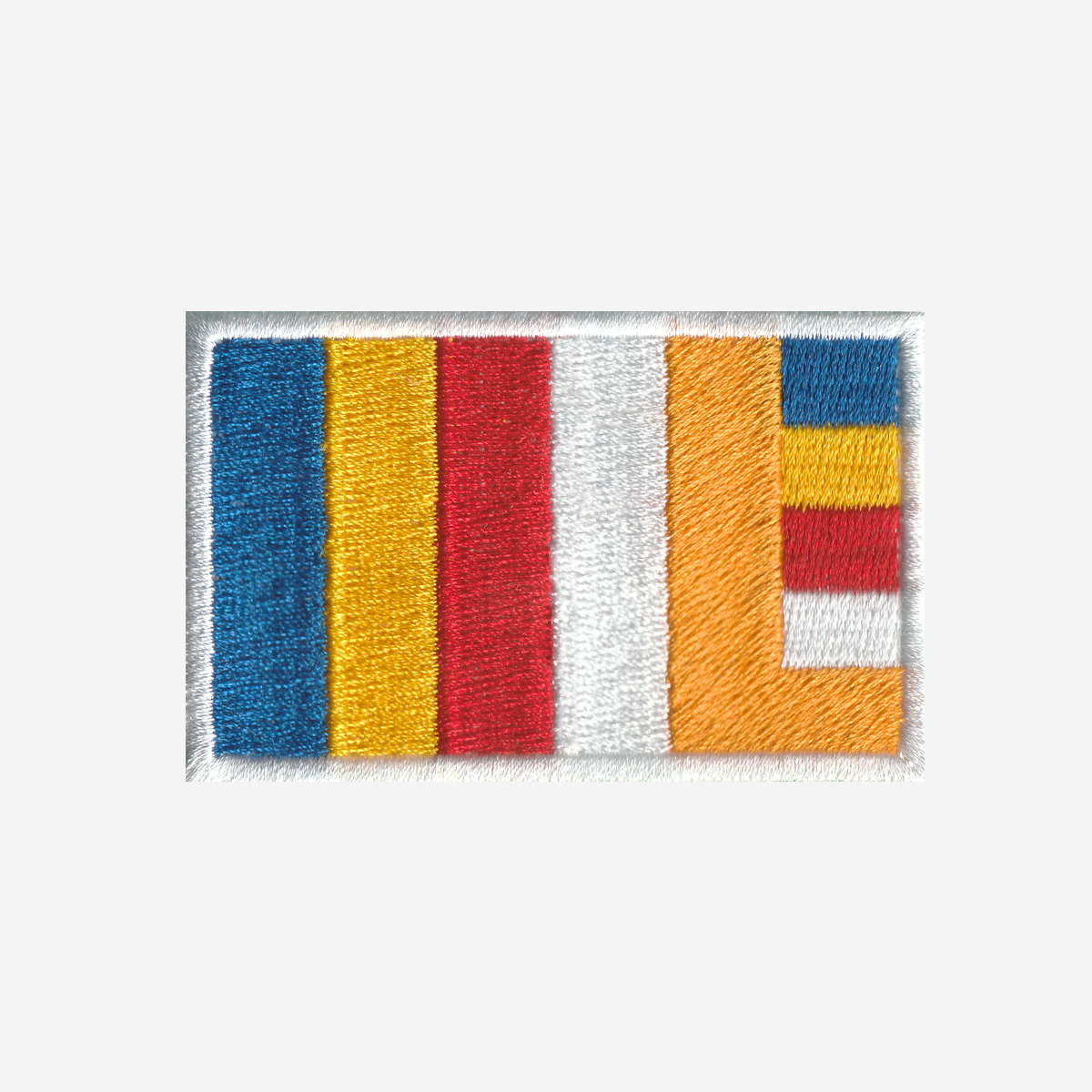 Buddhist Flag Embroidered Iron On Patch - Patchcrafts.com