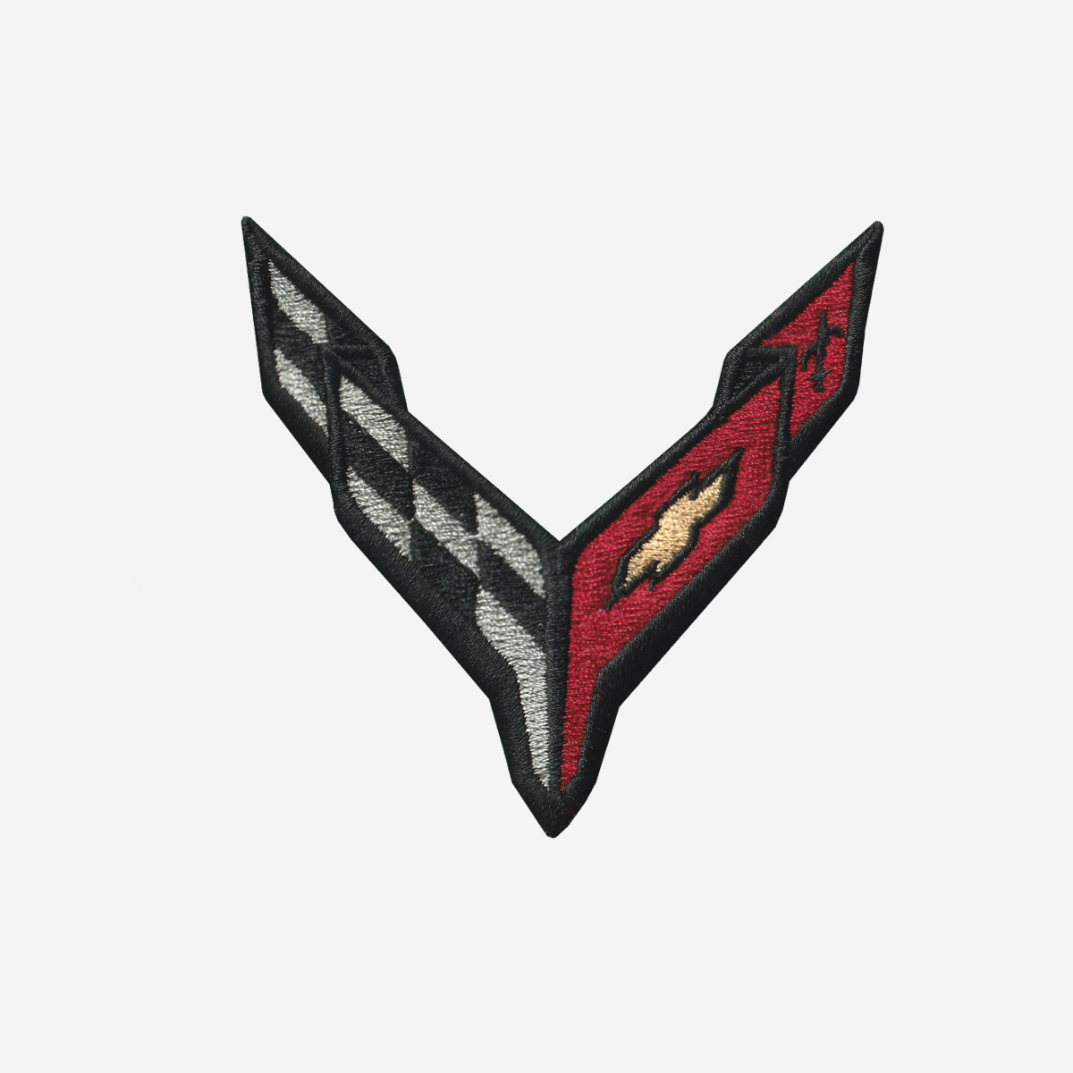 Chevrolet Corvette New Logo Embroidered Iron On Patch - Patchcrafts.com