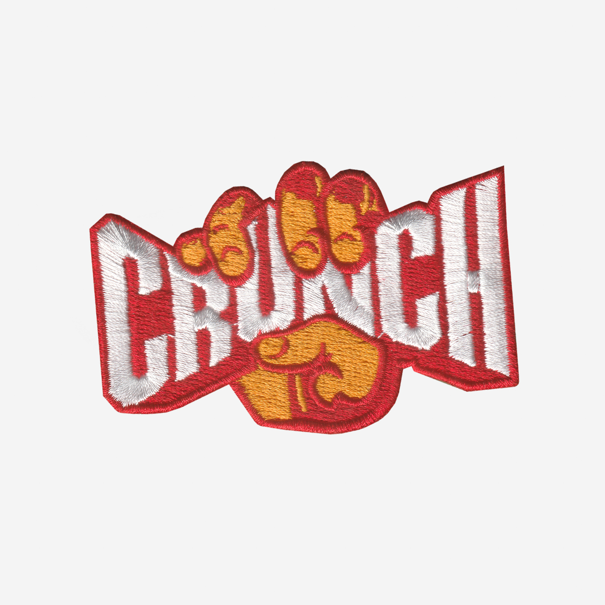 Crunch Fitness Logo Embroidered Iron On Patch - Patchcrafts.com