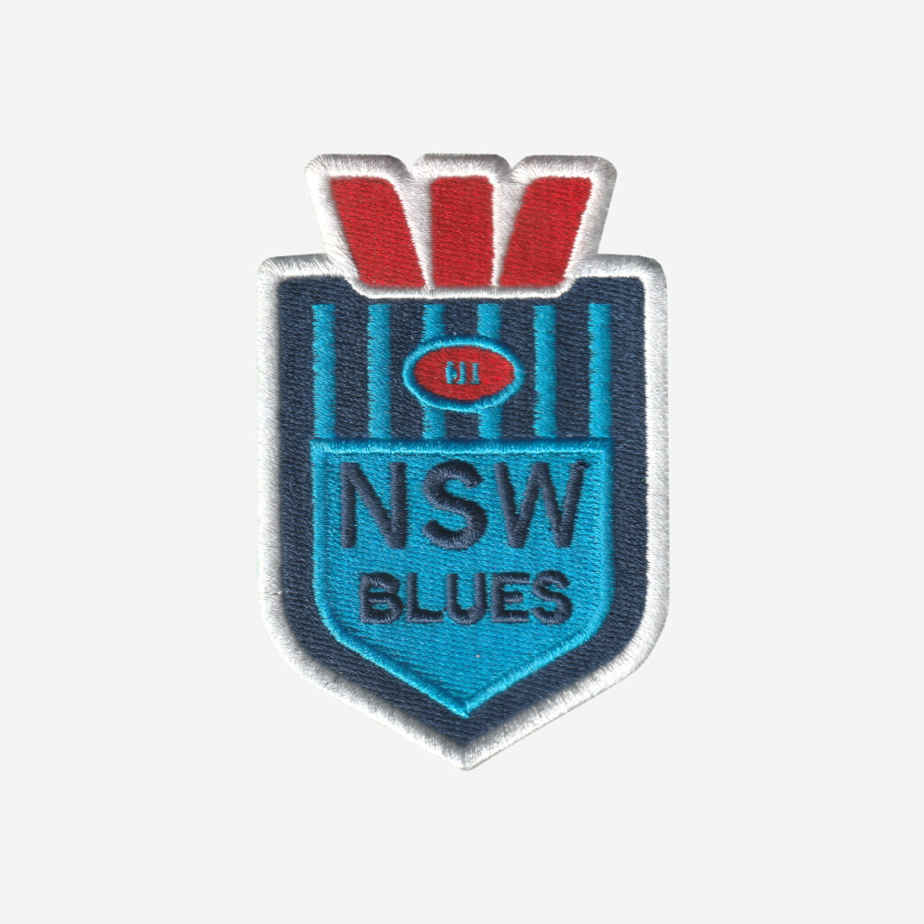 New South Wales Blues Rugby League Team Logo Embroidered Iron On Patch ...