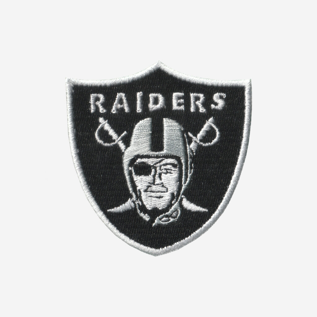 Oakland Raiders Logo Embroidered Iron On Patch - Patchcrafts.com