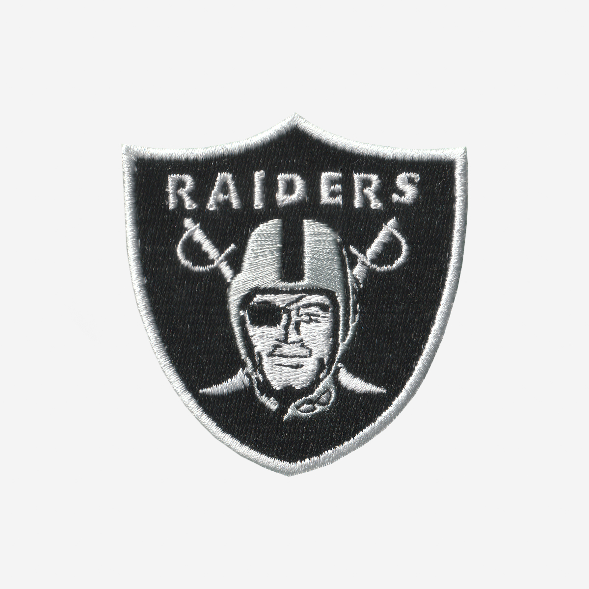 Oakland Raiders Logo Embroidered Iron On Patch - Patchcrafts.com
