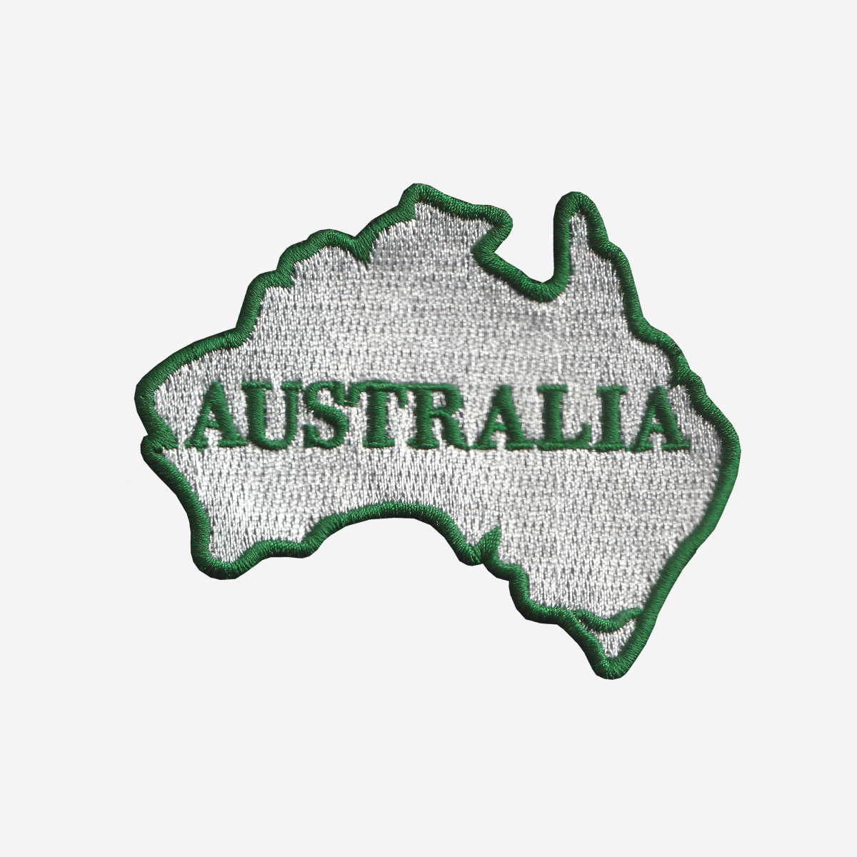 Australia Map Embroidered Iron On Patch - Patchcrafts.com