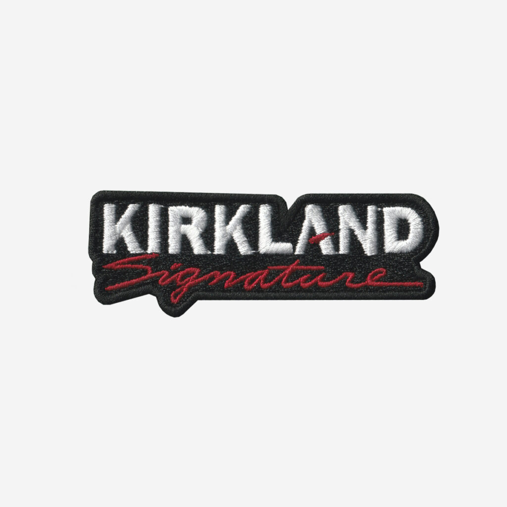 Kirkland Signature Logo Embroidered Iron On Patch - Patchcrafts.com