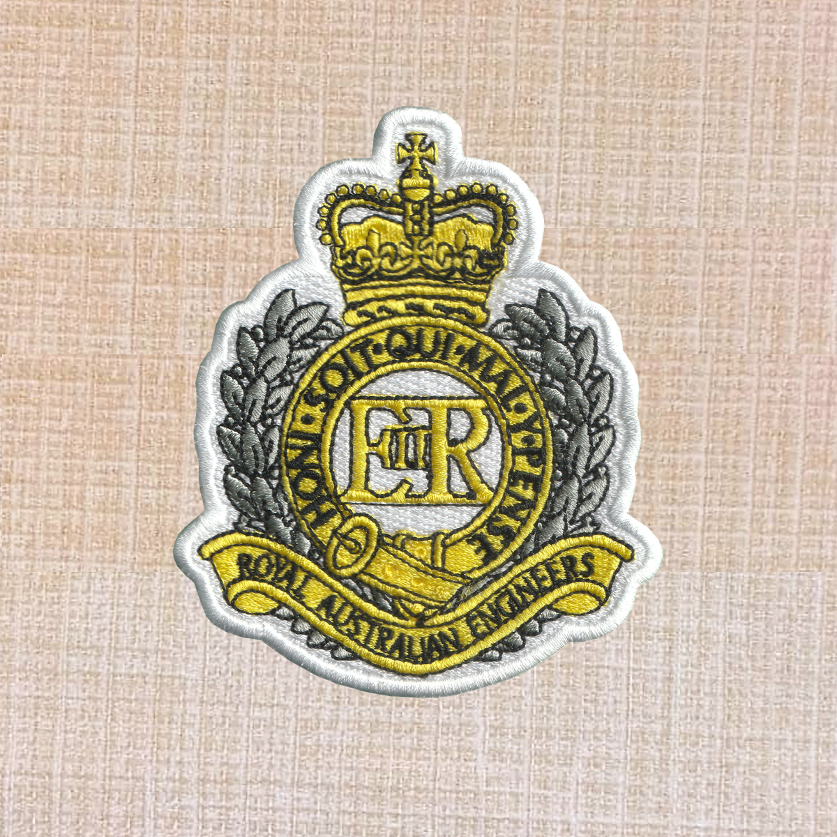 Royal Australian Engineers Logo Embroidered Iron On Patch - Patchcrafts.com