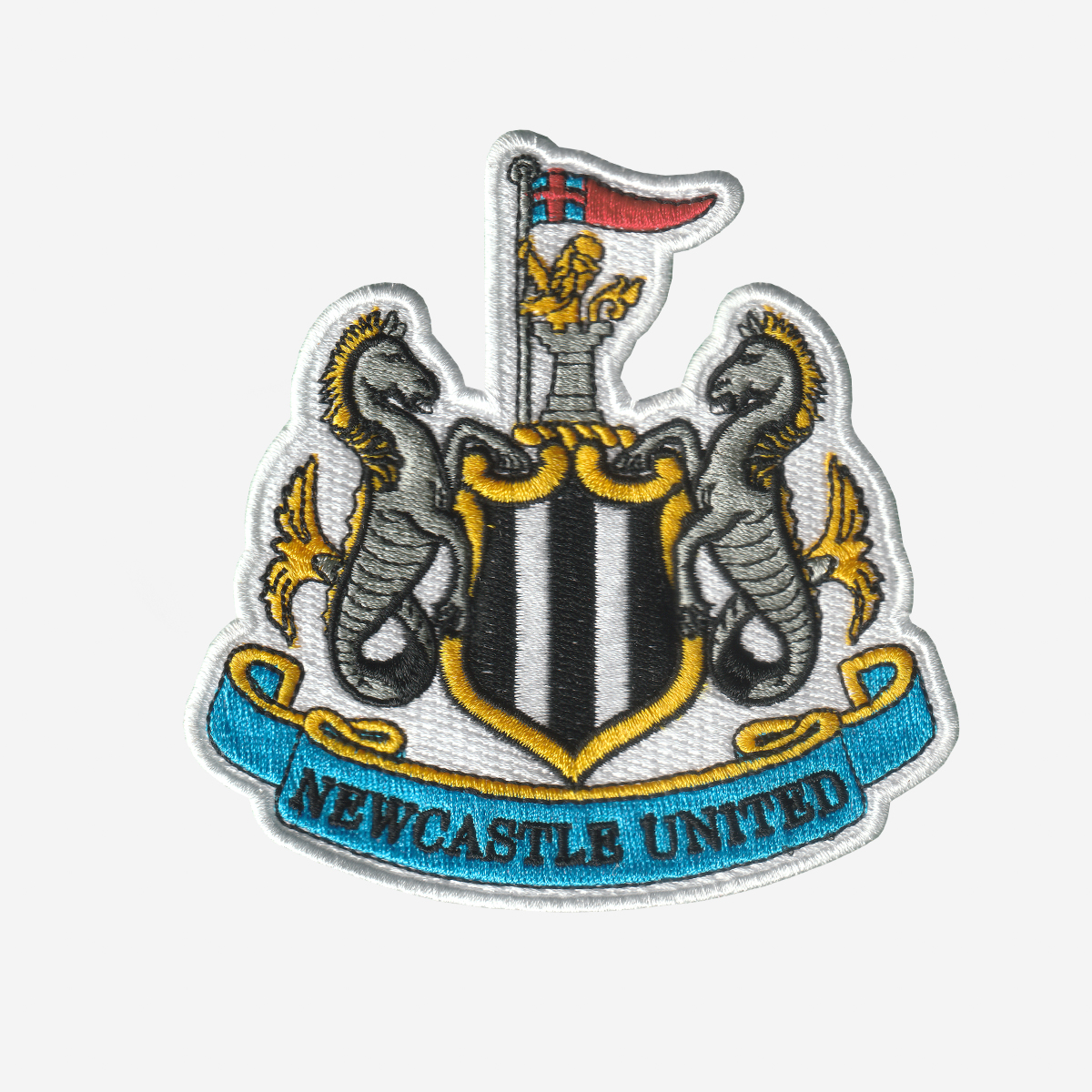 Newcastle United FC Logo Embroidered Iron On Patch - Patchcrafts.com