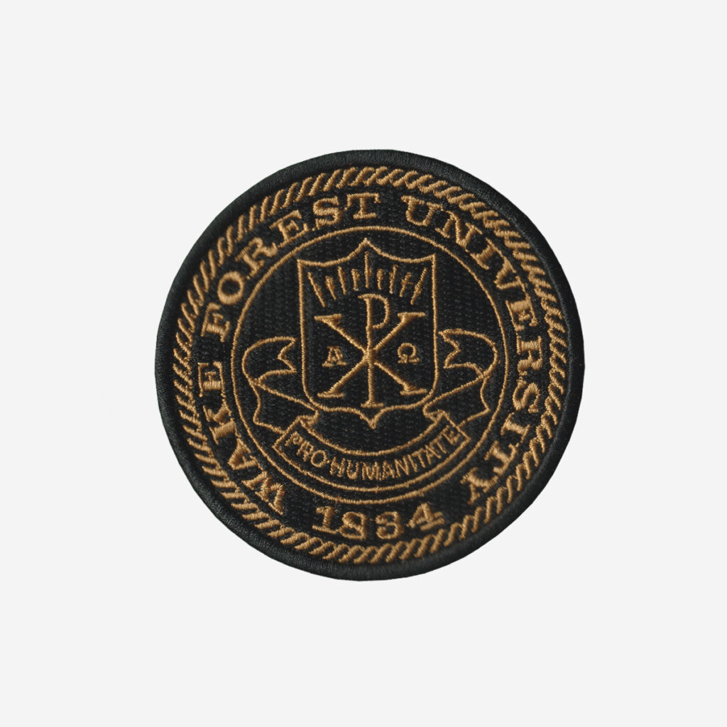 Wake Forest University Logo Embroidered Iron On Patch - Patchcrafts.com