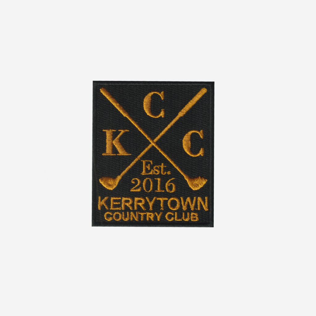 Kerrytown Country Club Logo Embroidered Iron On Patch - Patchcrafts.com