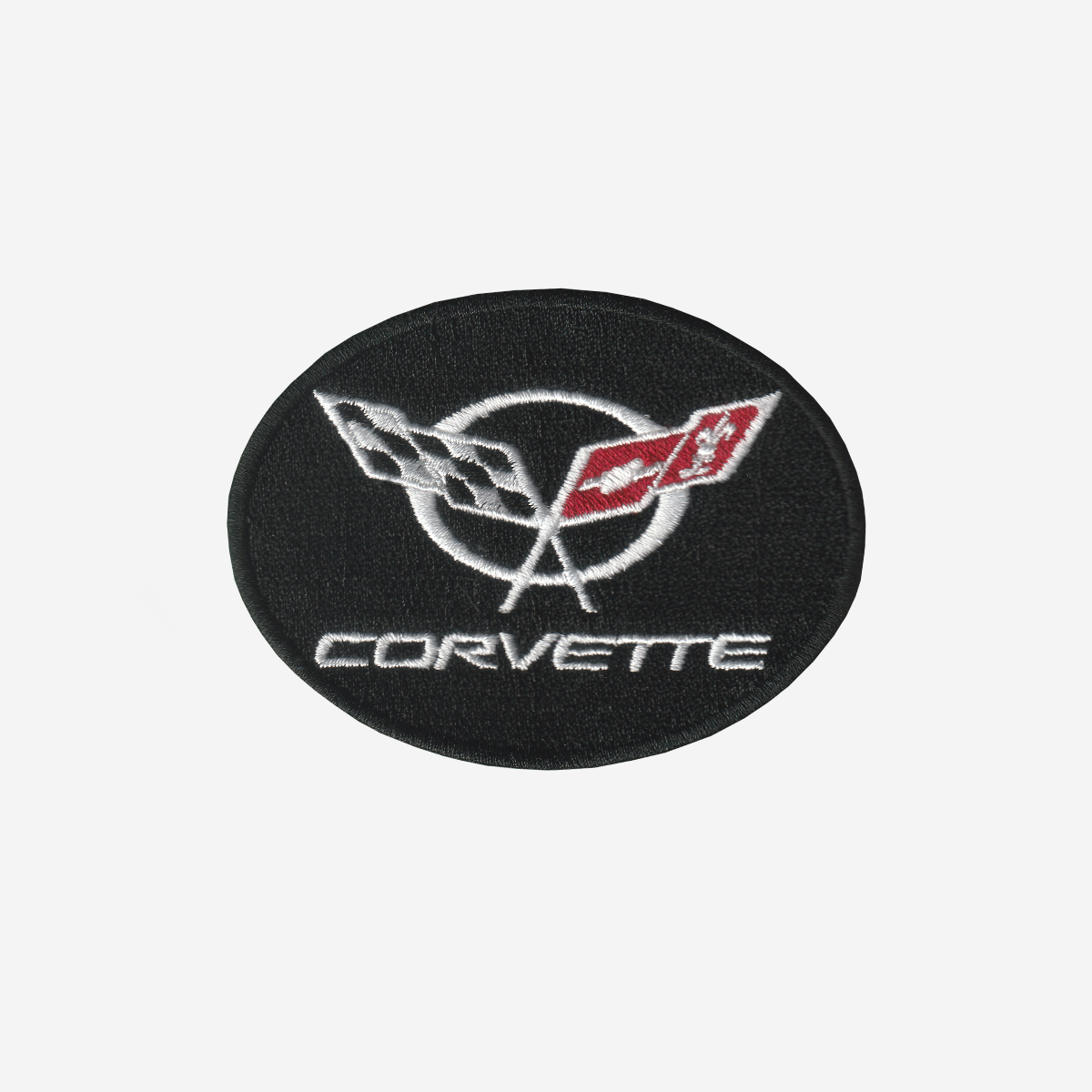 Corvette C6 Logo Embroidered Iron On Patch - Patchcrafts.com