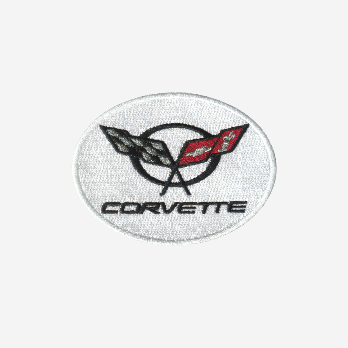 Corvette C6 Logo Embroidered Iron On Patch - Patchcrafts.com