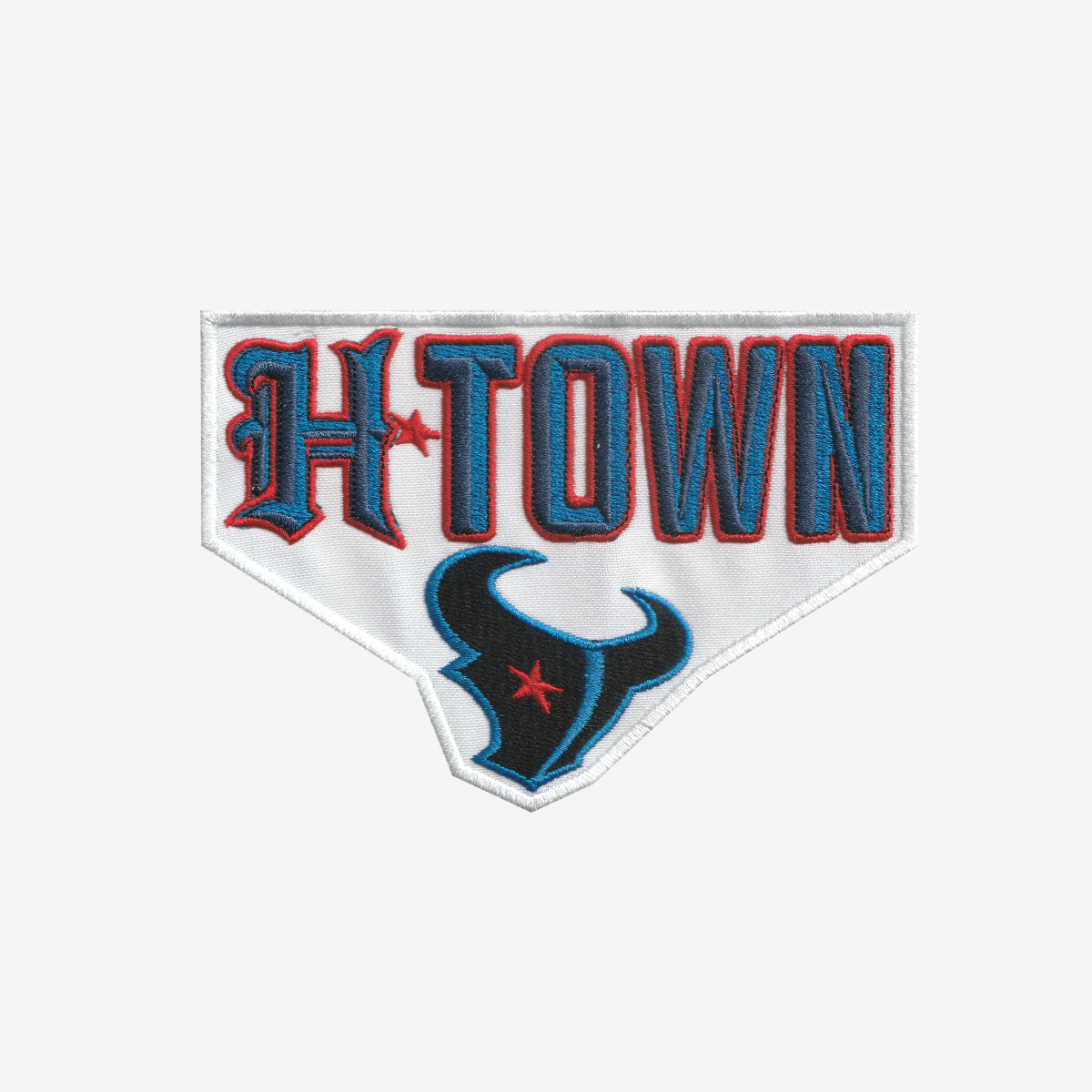 Houston Texans H-Town Logo Embroidered Iron On Patch - Patchcrafts.com